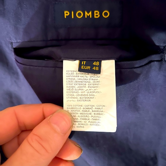 Piombo | Suits & Blazers | Italian Italy Piombo Blue Blazer Mens Jacket ...